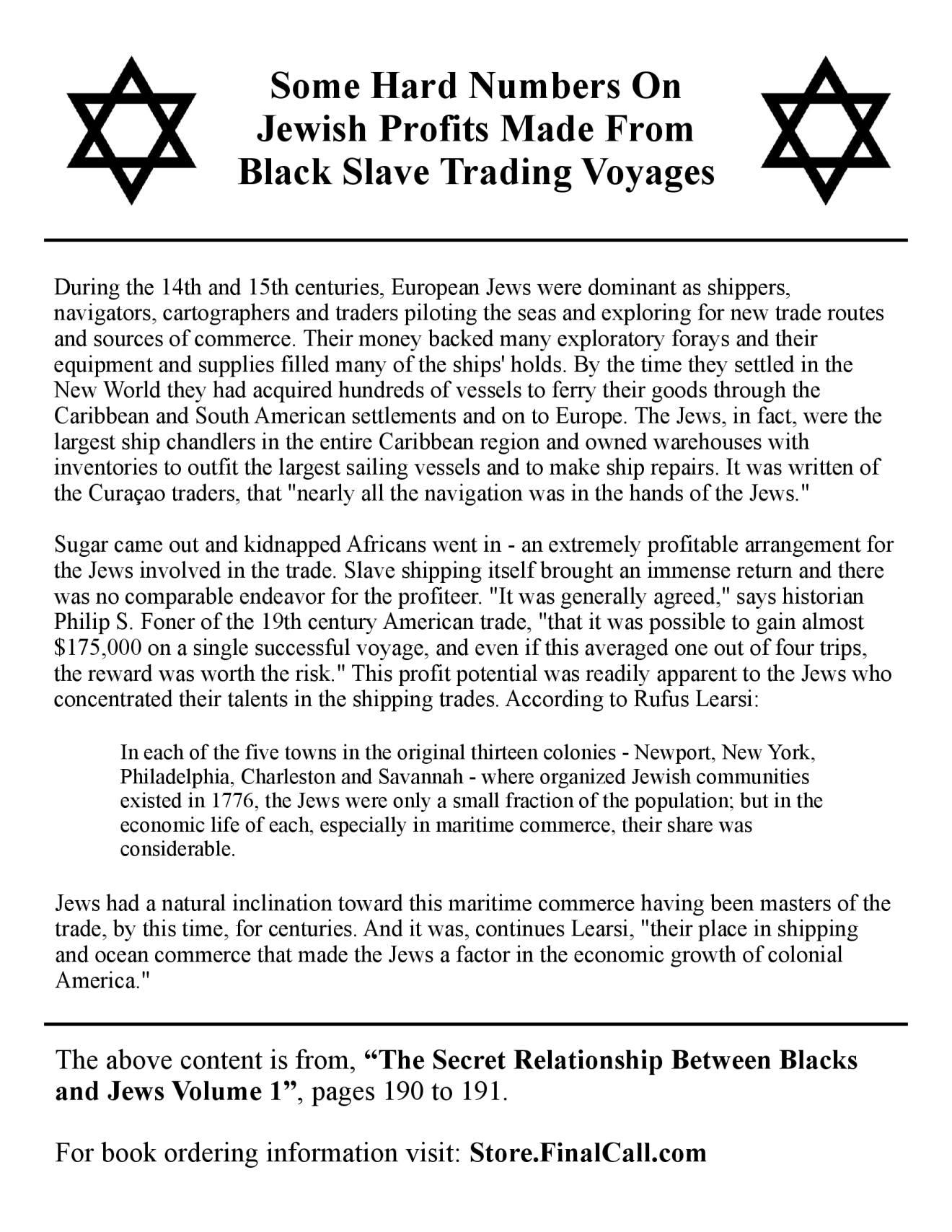 The Jewish Slave Trade